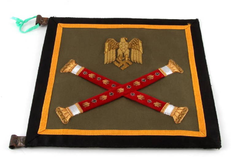 Wwii German Field Marshal Auto Pennant Movie Prop