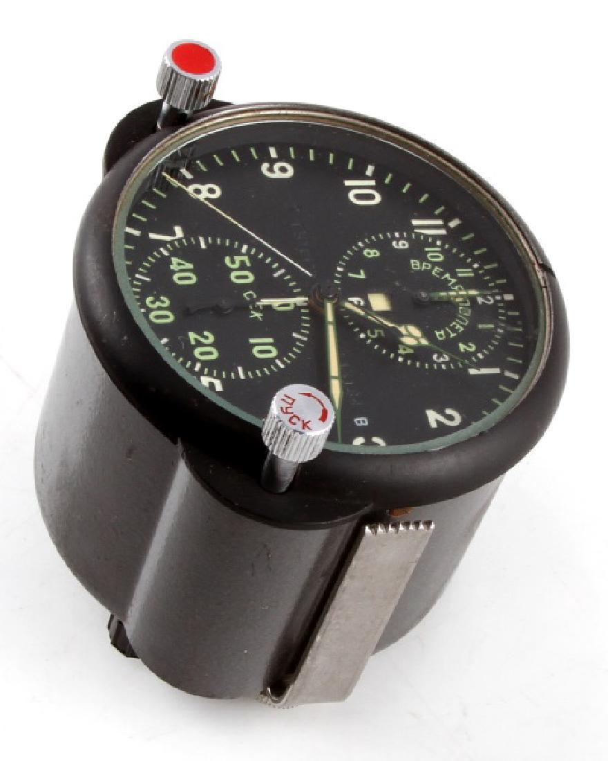 SOVIET RUSSIAN MILITARY AIRCRAFT CHRONOMETER CLOCK