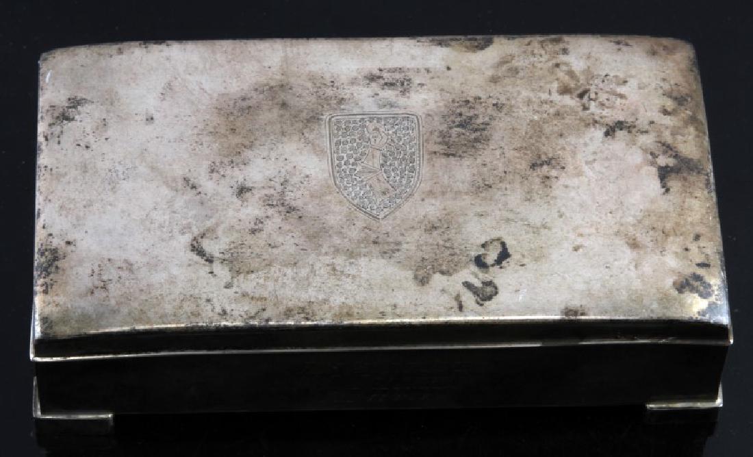 GERMAN WWII HERMANN GOERING SILVER CIGARETTE BOX