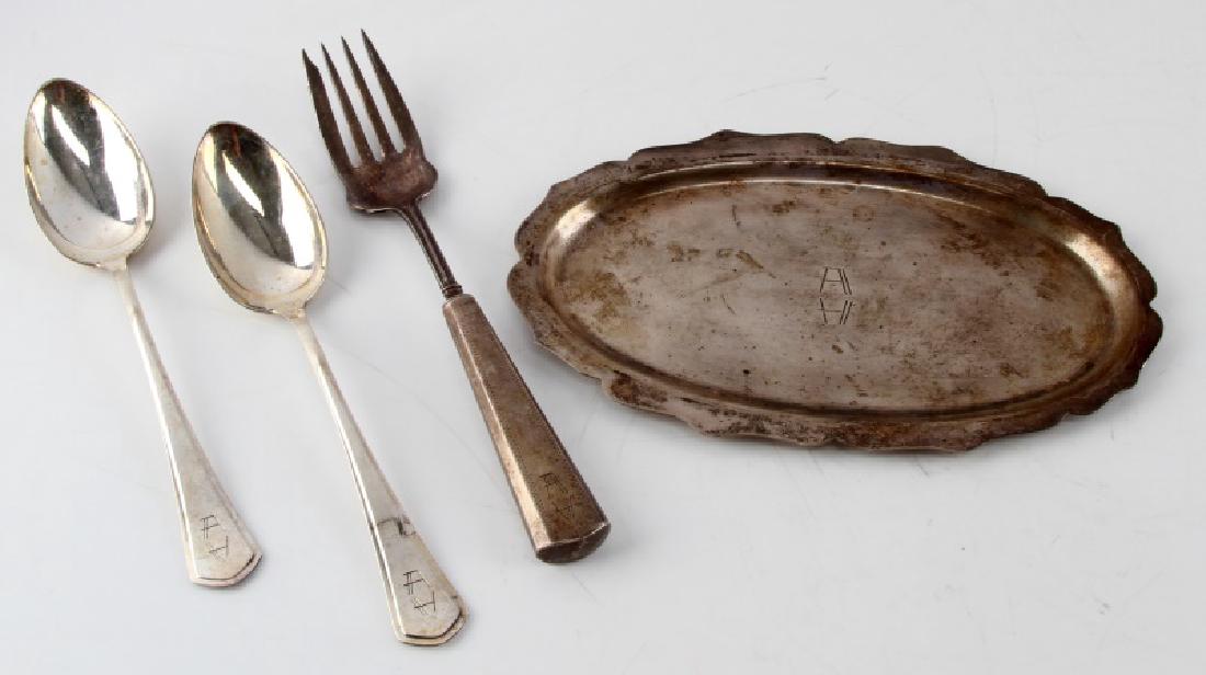 ADOLF HITLER PERSONAL DINNERWARE & TRAY WWII