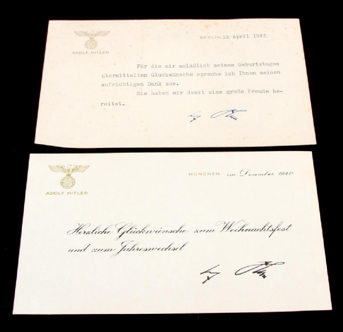 GERMAN ADOLF HITLER SIGNED LETTER ON STATIONARY