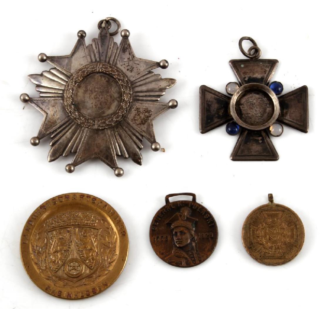 LOT OF 5 WWI ERA IMPERIAL PRE NSDAP REGALIA PIECES