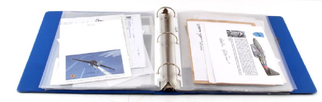 BINDER OF WWII GERMAN LUFTWAFFE ACE AUTOGRAPH LOT