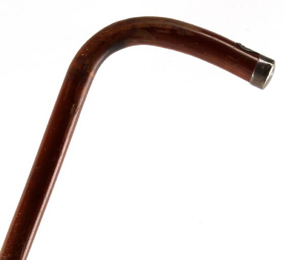 K&h Halmarked Sterling Silver Walking Stick Cane