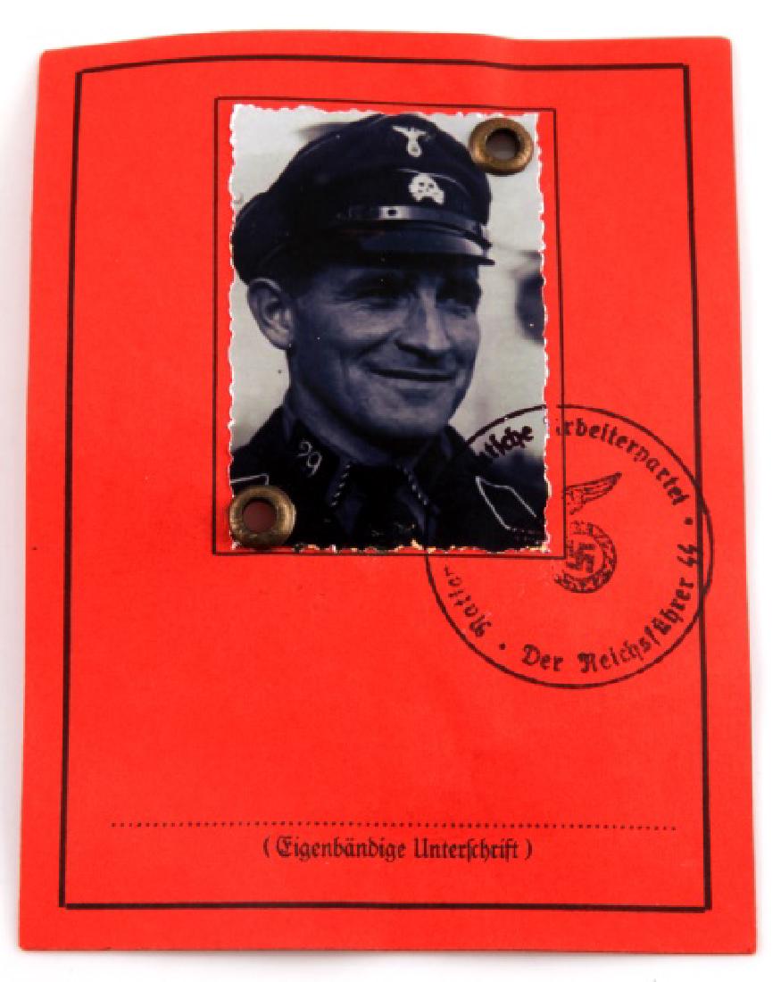 WWII GERMAN THIRD REICH ALLGEMEINE SS ID CARD