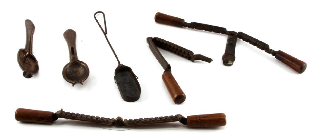 LOT OF REVOLUTIONARY WAR ERA BULLET MAKING TOOLS