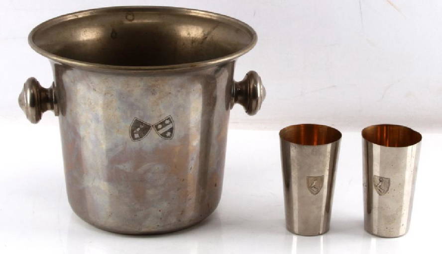 Hermann Goering Family Crest Ice Bucket & Cups