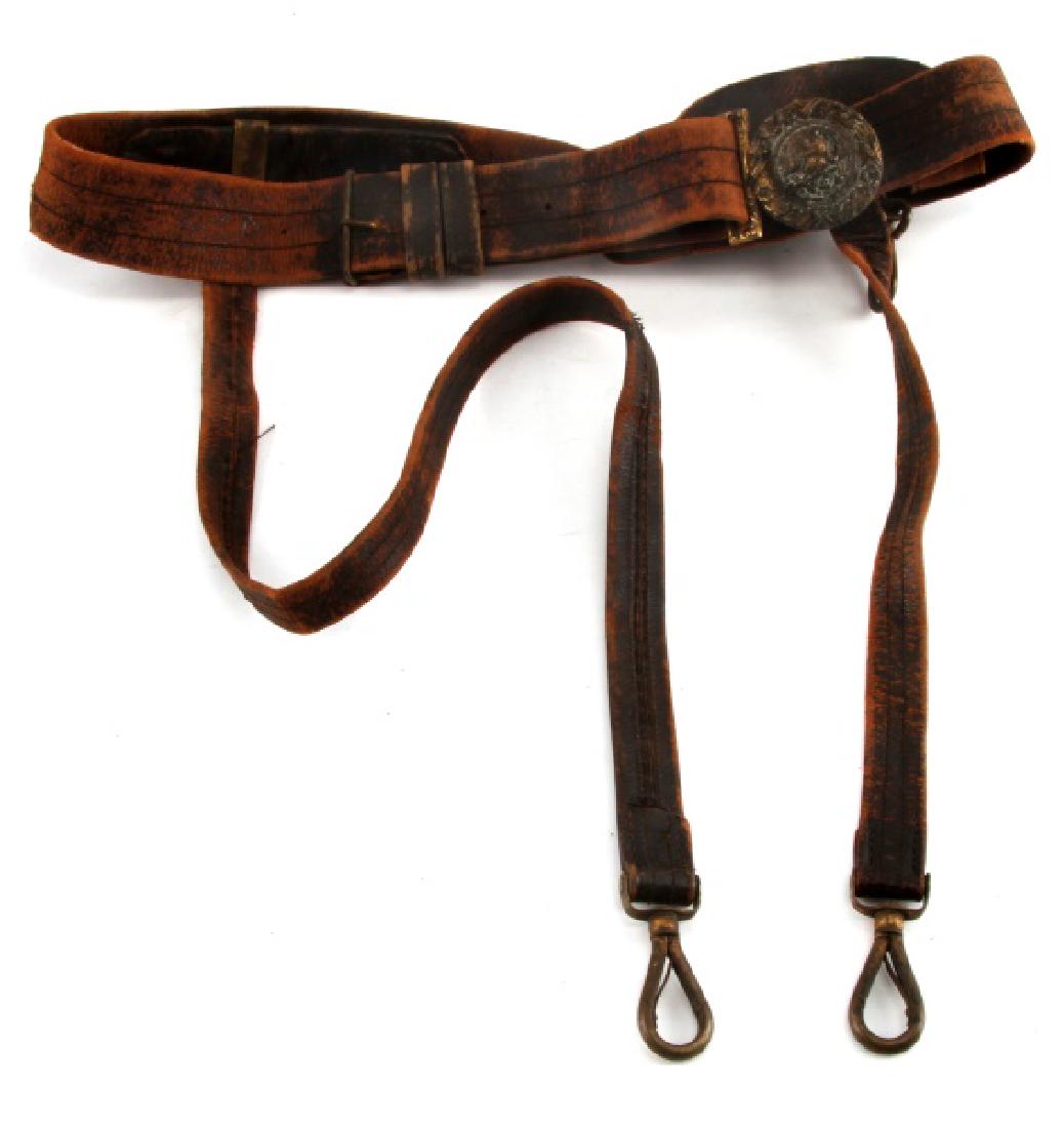 CIVIL WAR U.S. NAVY OFFICERS SWORD BELT & BUCKLE