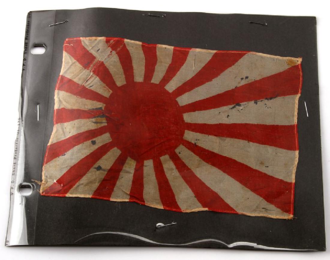 WWII SMALL JAPANESE IMPERIAL NAVY RISING SUN FLAG