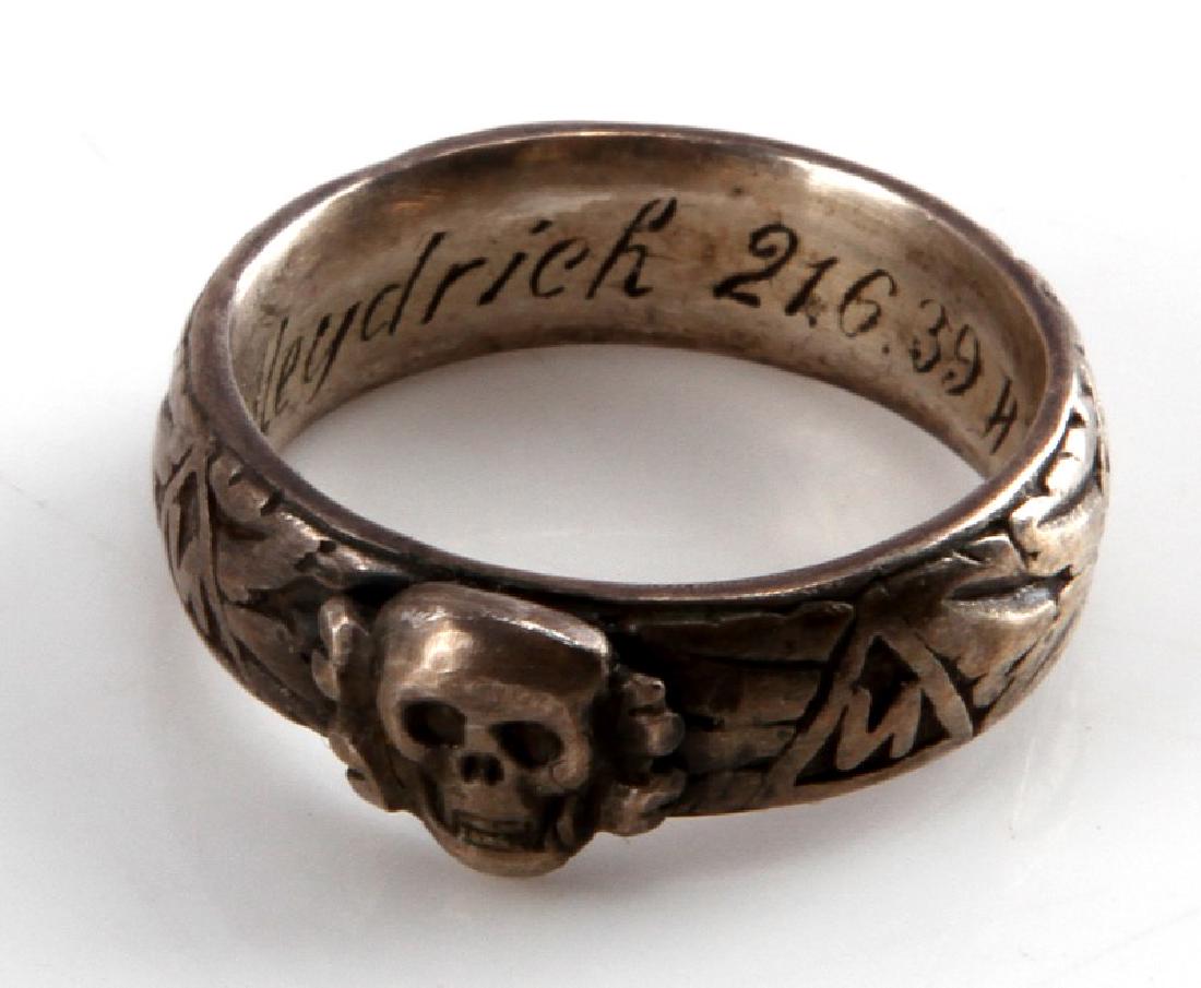 GERMAN HIMMLER SS RING REPLICA W PRESENTATION BOX
