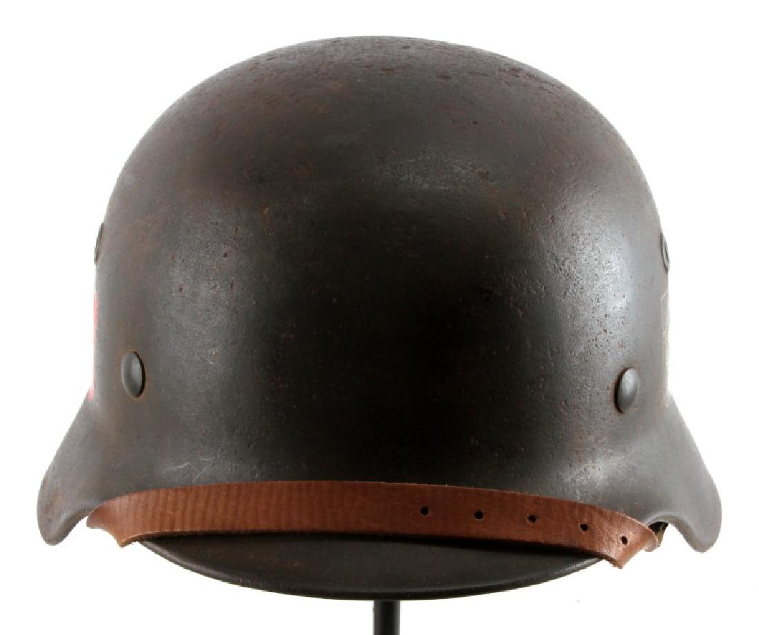 WWII GERMAN HELMET M40 STAHLHELM POLICE DECAL