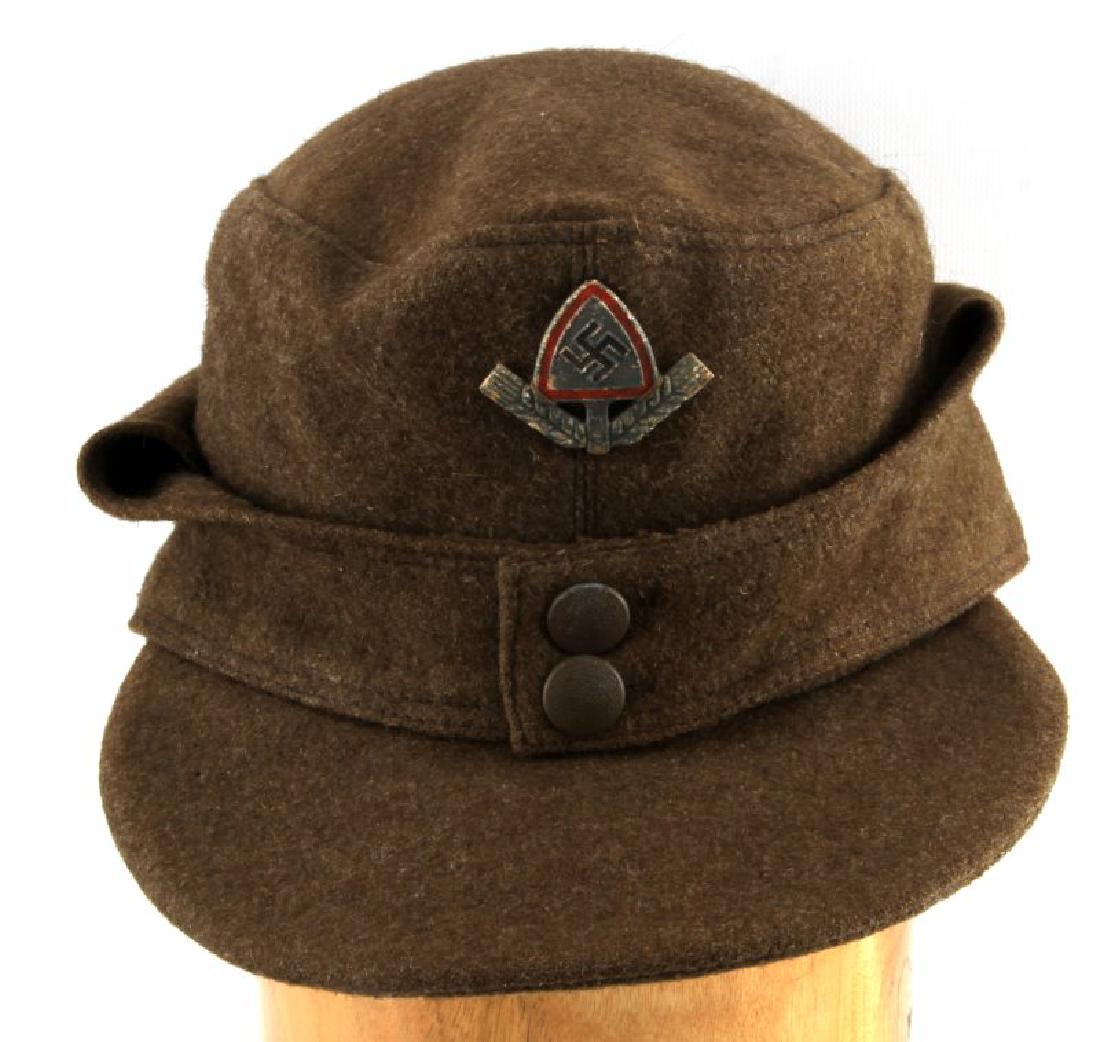 WWII GERMAN THIRD REICH RAD M43 FIELD CAP