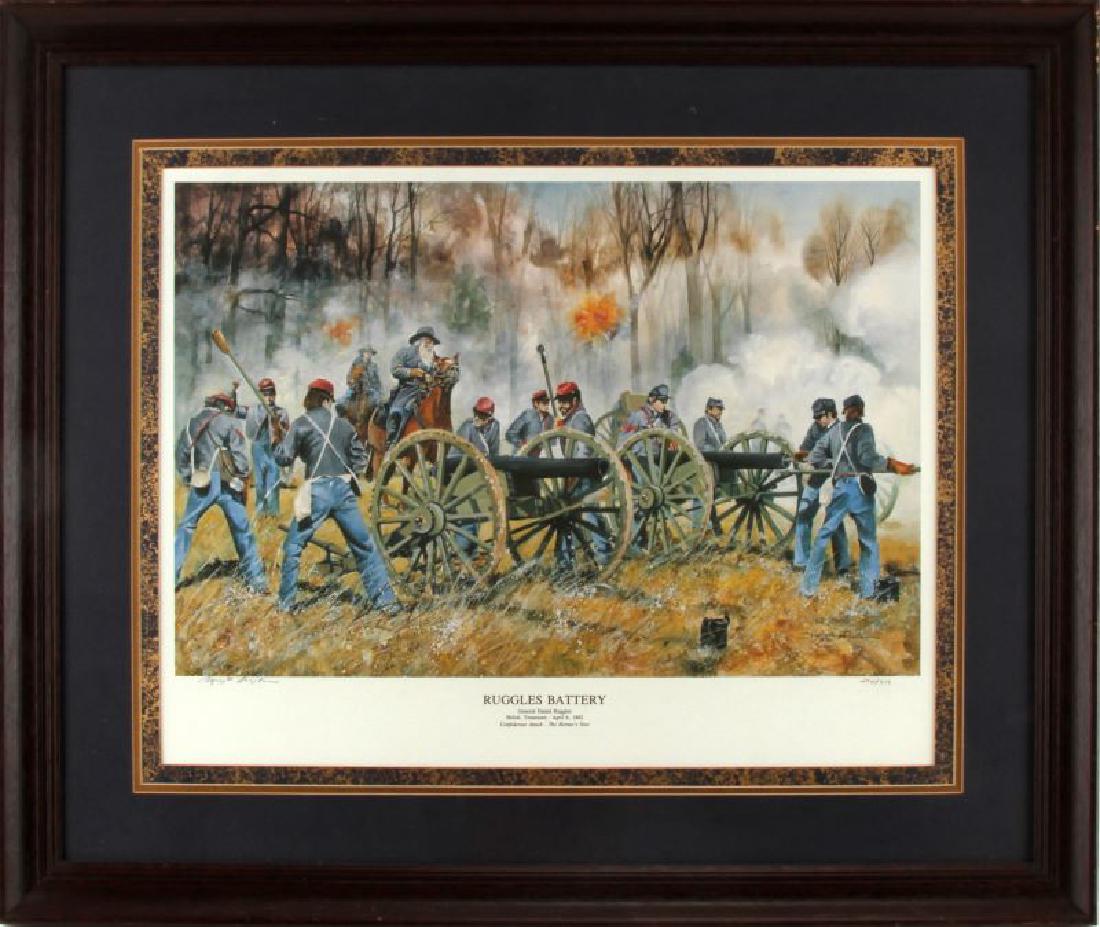 LIMITED EDITION CIVIL WAR PRINT RUGGLES BATTERY