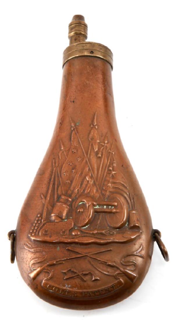 COLT WAR COLT REVOLVER POWDER FLASK