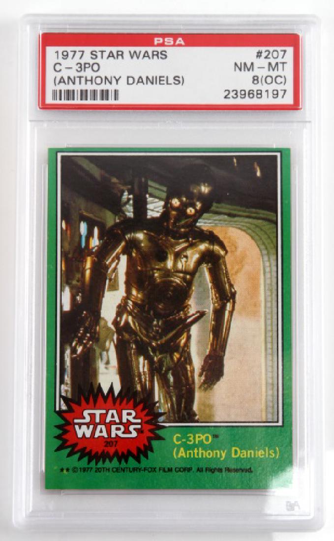 1977 STAR WARS 207 C3PO ANTHONY DANIELS ERROR CARD
