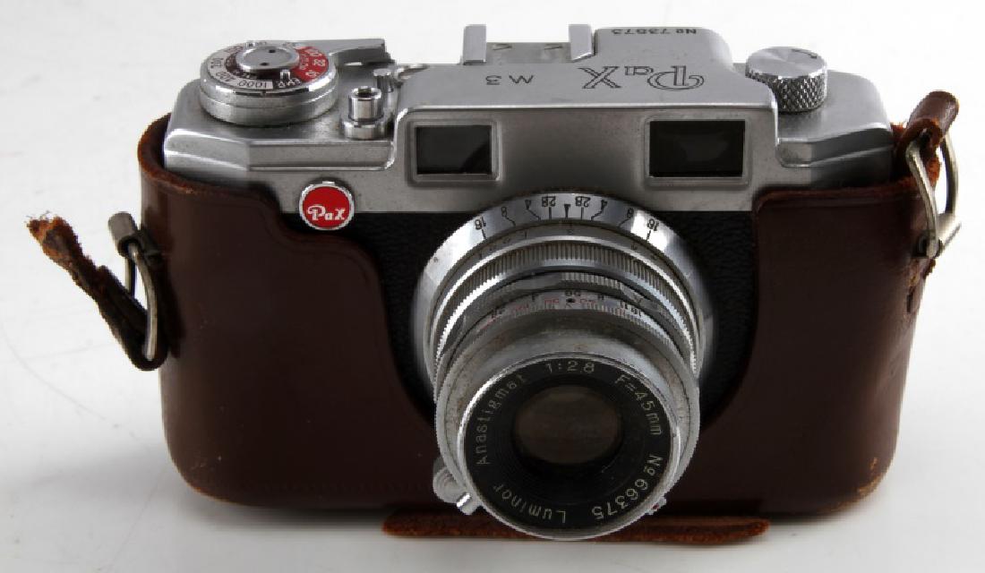PAX M3 CAMERA WITH LUMINOR ANASTIGMAT LENS IN CASE