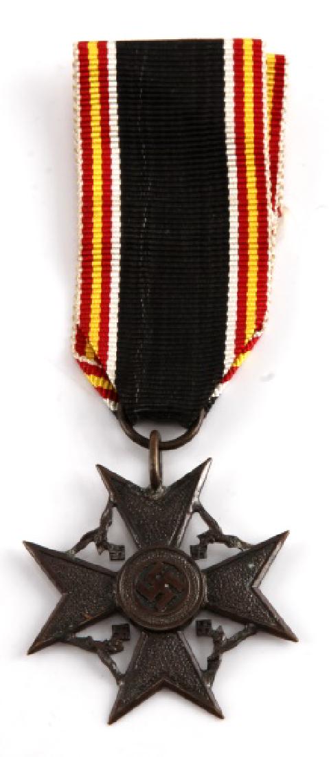 GERMAN WWII BRONZE SPANISH CROSS OF HONOR MEDAL