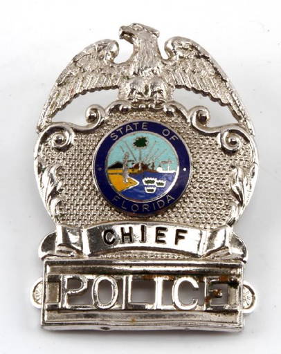 OBSOLETE FLORIDA POLICE CHIEF OFFICER CAP BADGE - May 29, 2018 ...
