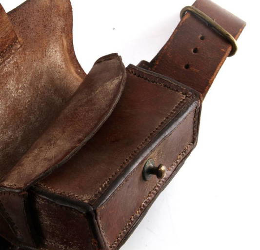 Spanish American War Leather Ammo Pouch And Belt