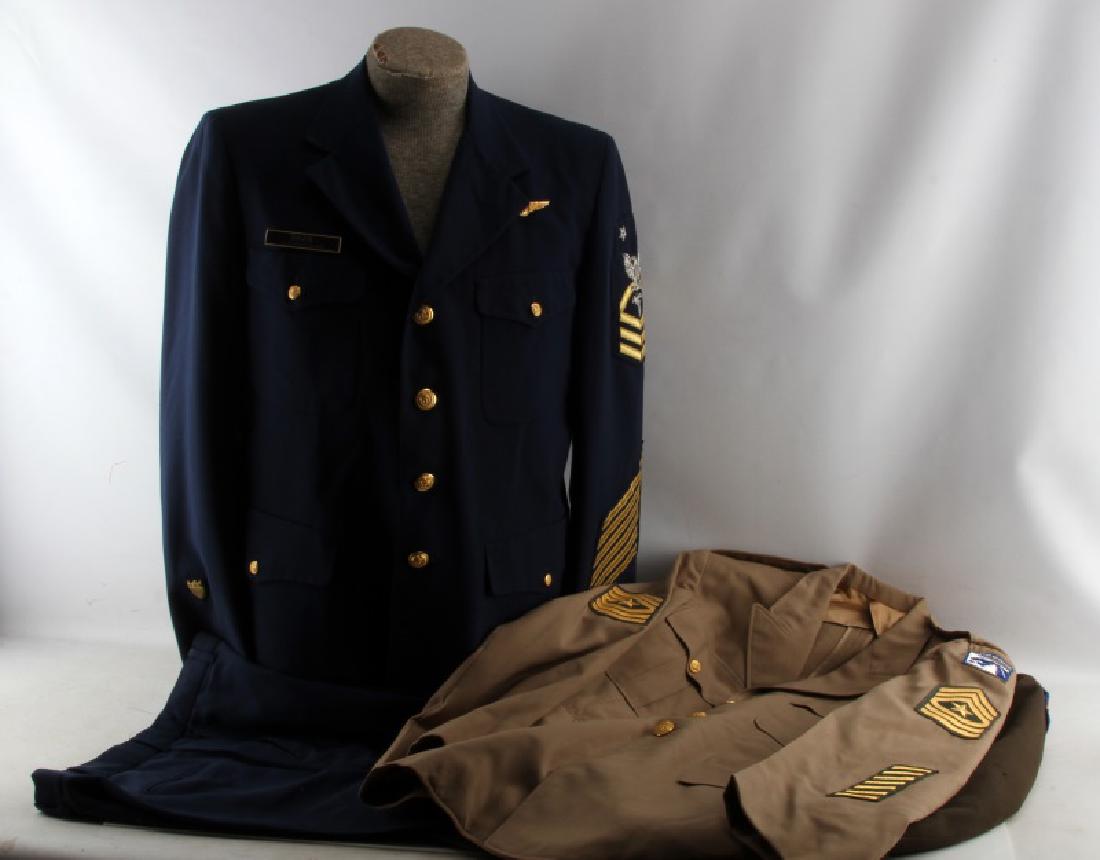 Wwii To Vietnam Airborne & Uscg Mcpo Uniform Lot