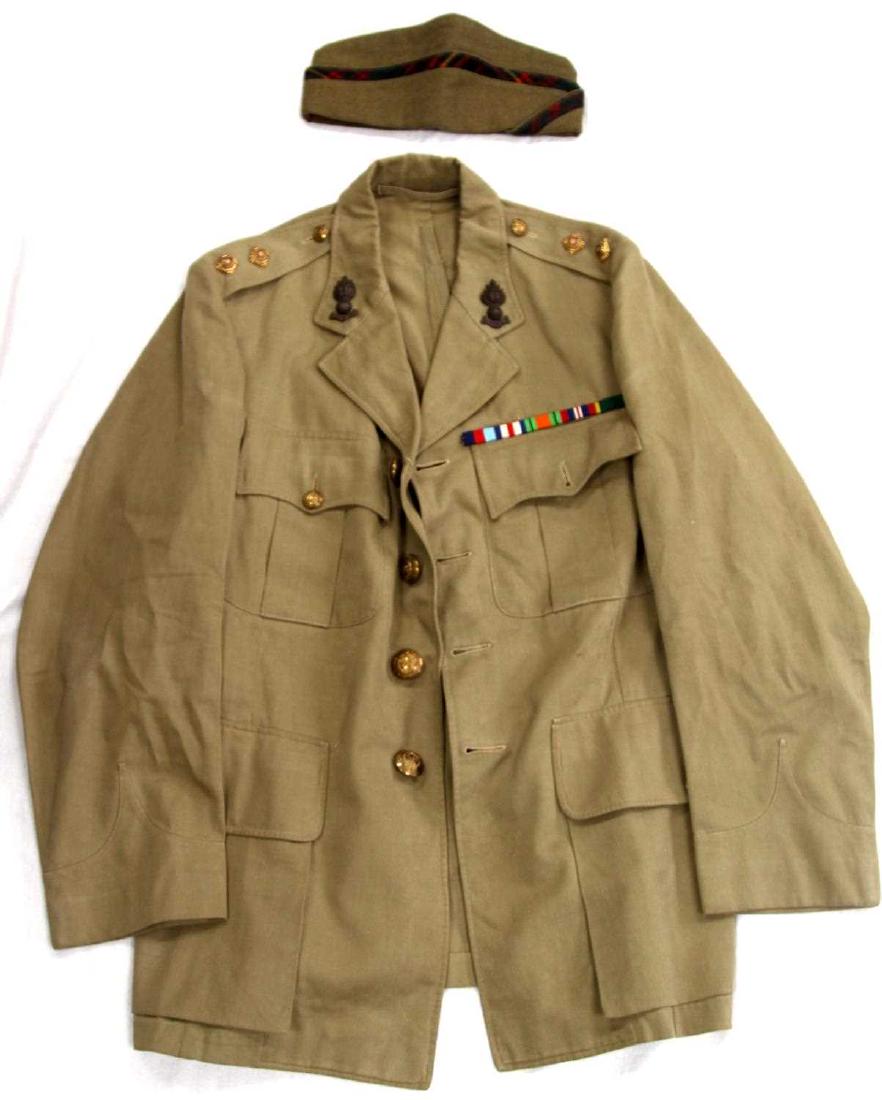 BRITISH ARMY ROYAL ENGINEERS UNIFORM TUNIC AND CAP