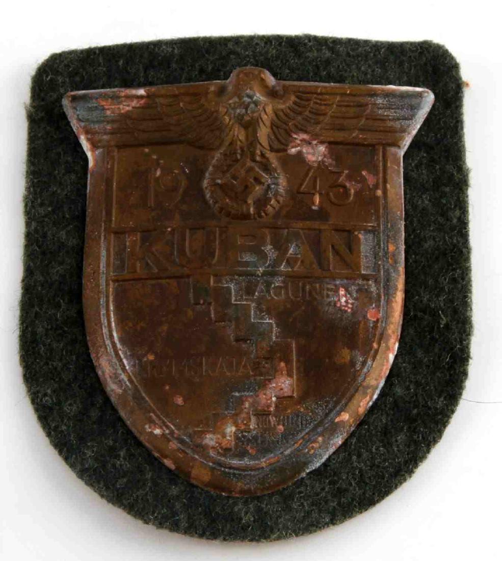 Wwii German Third Reich Kuban Pocket Arm Shield