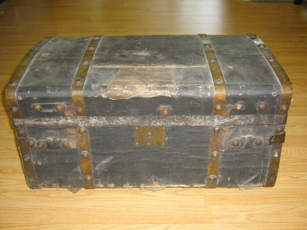 Civil War Soldier Trunk Chest Named