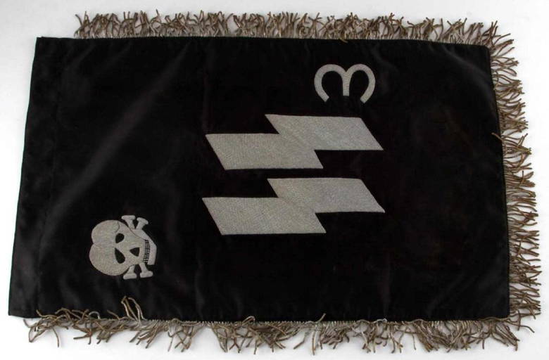 Wwii German Third Reich Ss Totenkopf Panzer Banner