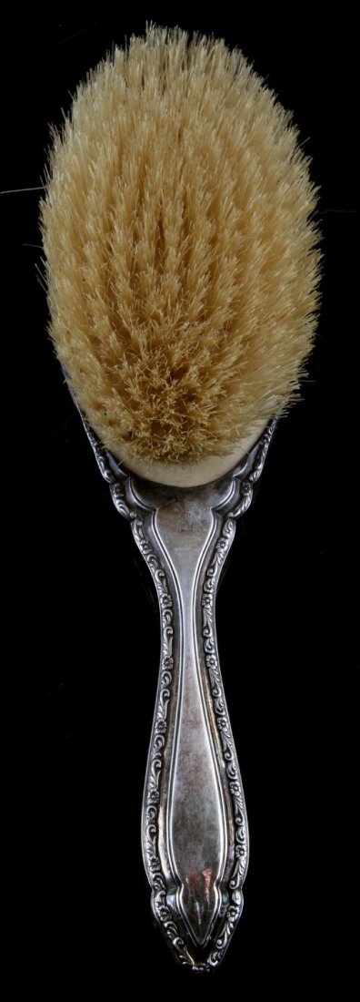 WWII ADOLPH HITLER MONOGRAMMED SILVER HAIR BRUSH