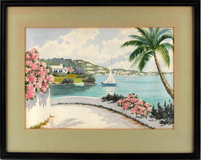 Mary Zuill Bermuda Watercolor Painting