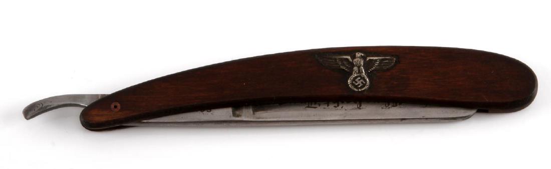German Wwii Third Reich Solingen Ss Straight Razor