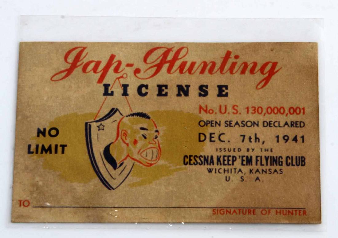 Us Wwii Jap Hunting License Cessna Keep - Aug 02, 2018 | Affiliated ...