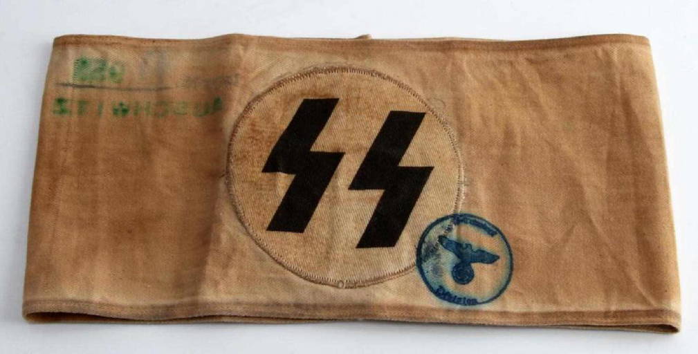 Wwii German Third Reich Waffen Ss Rune Arm Band