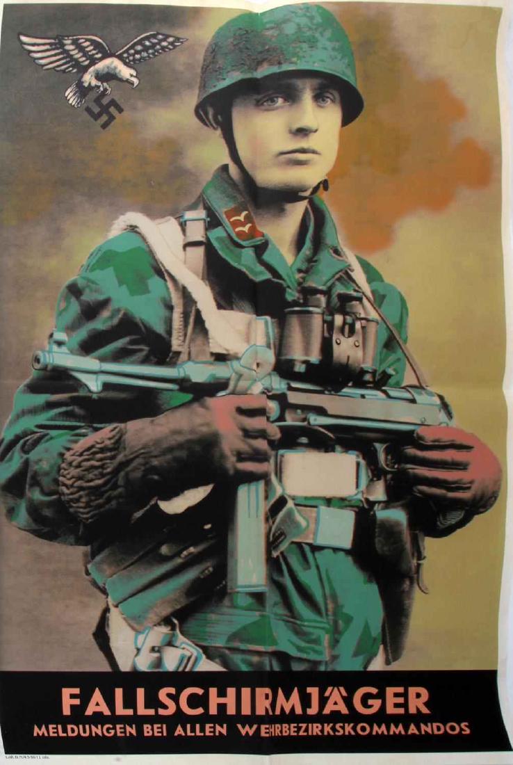 WWII GERMAN THIRD REICH PARATROOPER RECRUIT POSTER