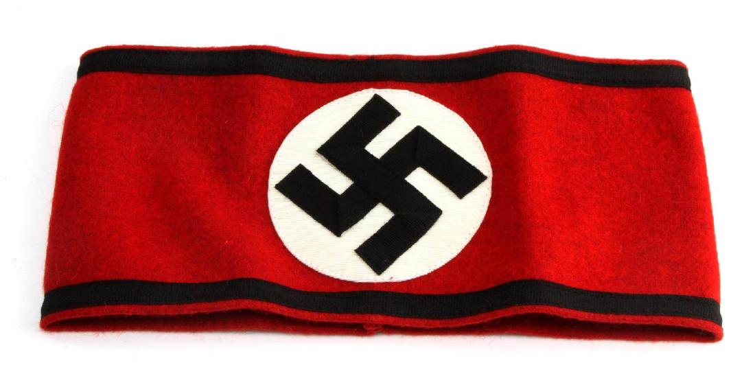 GERMAN WWII WAFFEN SS SHULTZ STAFFEL ARM BAND