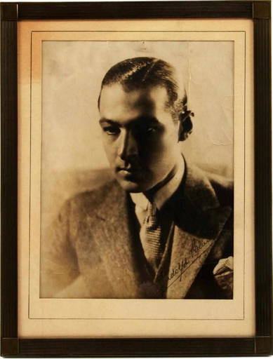 Rudolph Valentino Autographed Photo Framed