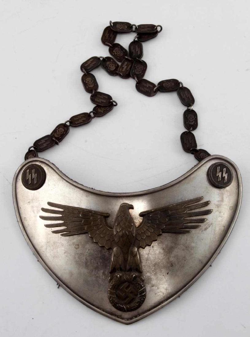 WWII GERMAN THIRD REICH SS STANDARD BEARERS GORGET