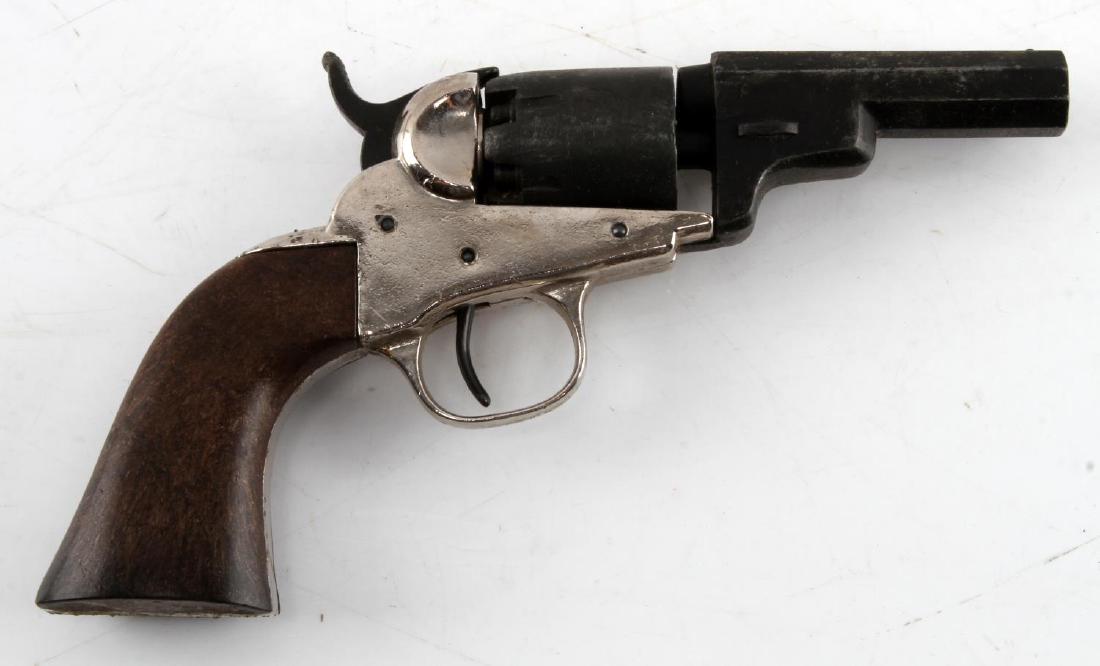 ANTIQUE 6 SHOT REVOLVER W OCTAGON BARREL