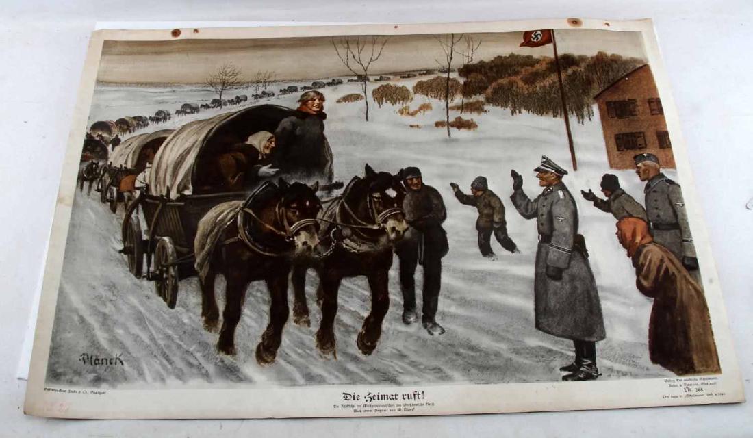 WWII GERMAN THIRD REICH 1940 SS PROPAGANDA POSTER