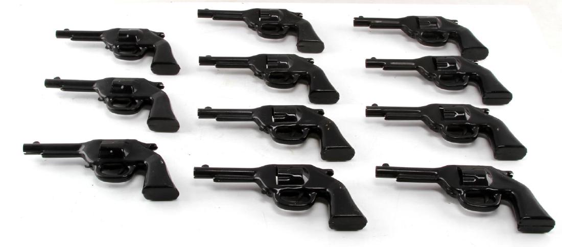 11 WYANDOTTE PRESSED STEEL TOY CLICKER GUN LOT