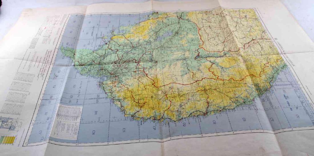 WWII SOE TISSUE EDIBLE SPY OR PILOT EVASION MAP