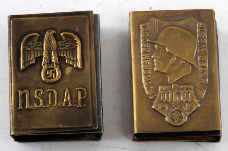 Wwii German Third Reich Matchbox Cover Lot Of 4