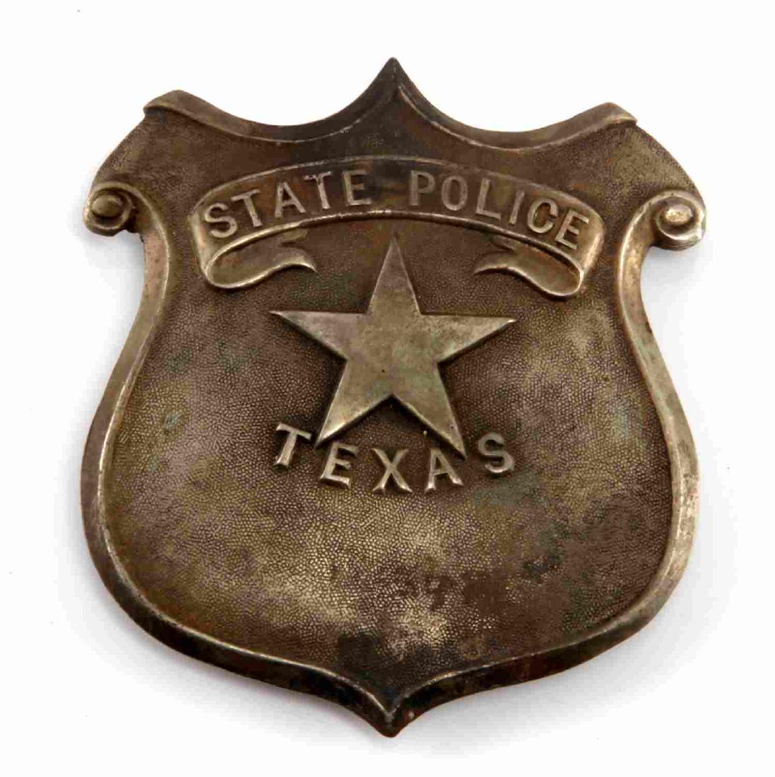 C. 1870 TEXAS STATE POLICE OBSOLETE ANTIQUE BADGE