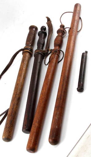 Police Baton Wood Spring Nightstick Billy Club Lot