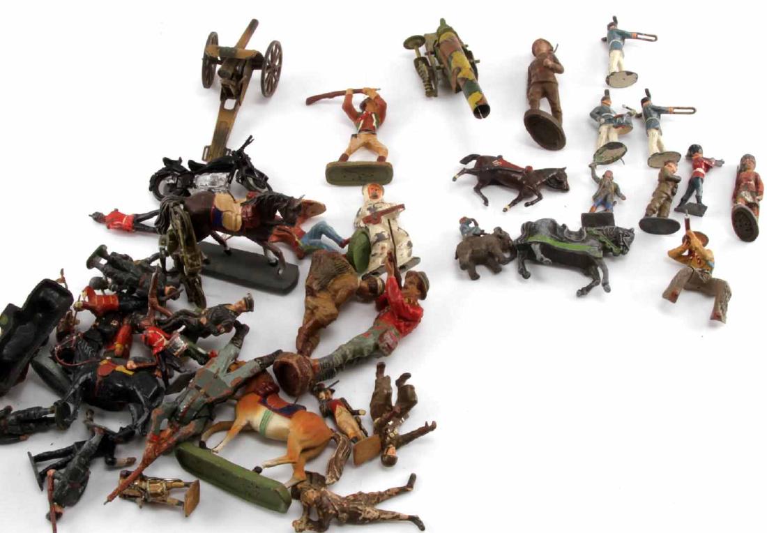 OVER 100 LINEOL & ELASTOLIN TOY SOLDIERS 1930S