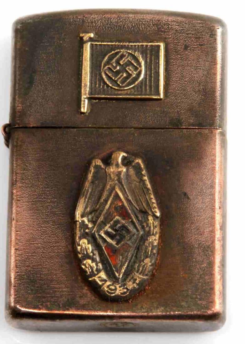 GERMAN WAFFEN SS HITLER JUGEND CIGARETTE LIGHTER