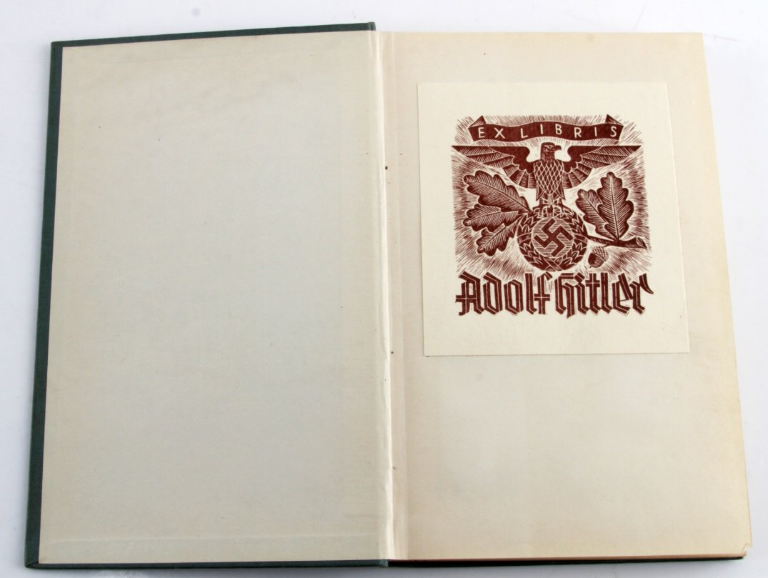 WWII GERMAN 3RD REICH RACIAL HYGIENE HITLER EX LIBRIS