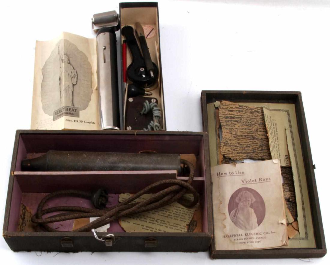 ANTIQUE QUACK MEDICINE DEVICE VIOLET RAY ELECTREAT