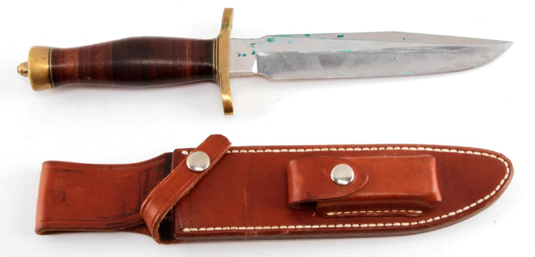 RANDALL MODEL 1 FIGHTING KNIFE W LEATHER SHEATH