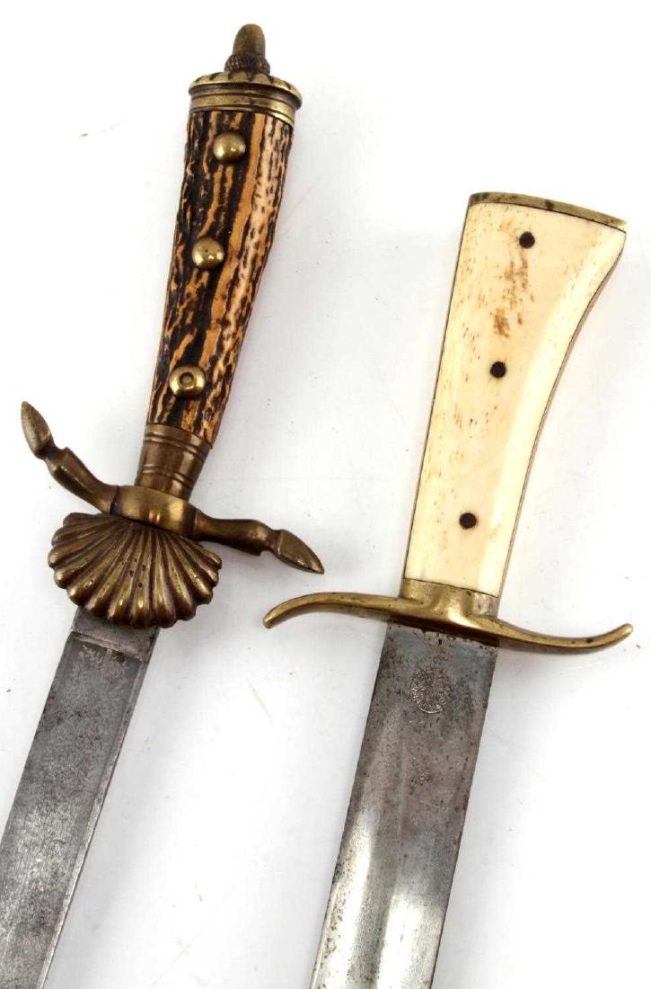 WWI ERA GERMAN HUNTING KNIFE SHORT SWORD LOT